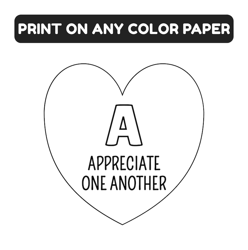 Kindness A-Z Bulletin Board Kit, Heart Theme Classroom Decor (PDF ...