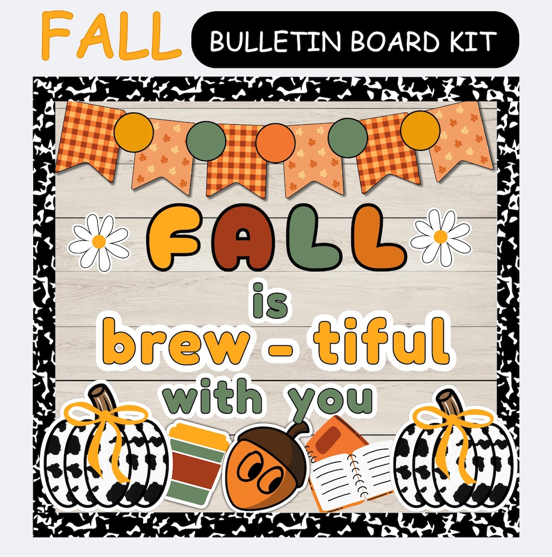 Fall Classroom Bulletin Board Kit: Autumn Decor (digital Download) - Etsy
