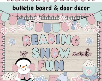 Winter Classroom Bulletin Board Kit | Snow Season Reading Display ...