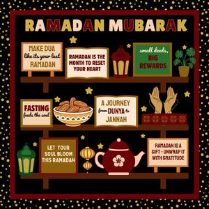 Islamic Bulletin Board Kit Ramadan - Etsy