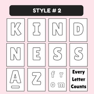 Kindness A-Z Bulletin Board Kit, Heart Theme Classroom Decor (PDF ...