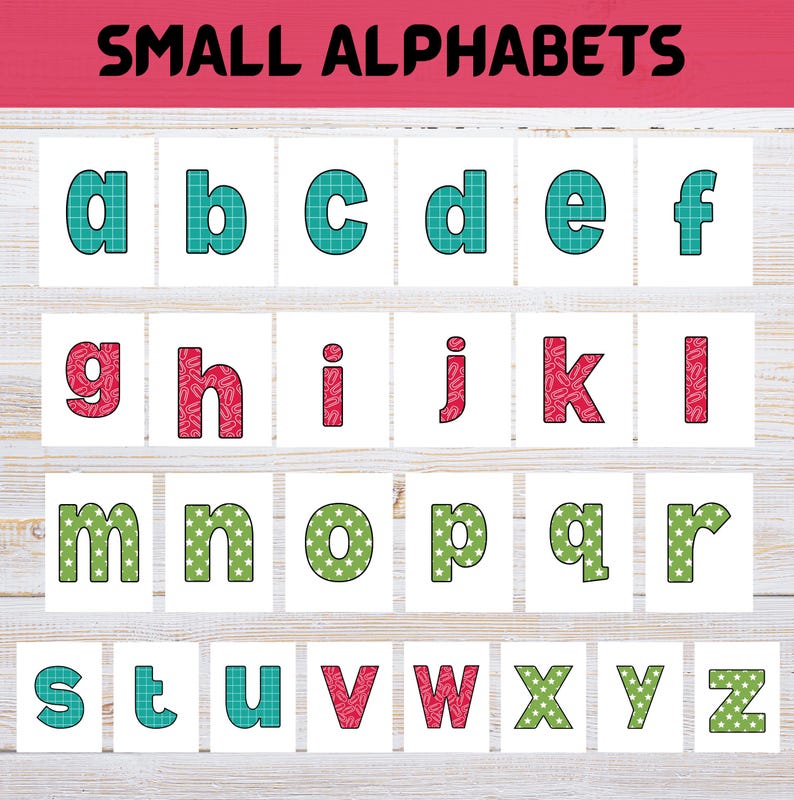 Classroom Decor Printable Bulletin Board Alphabet Letter Set Back to ...