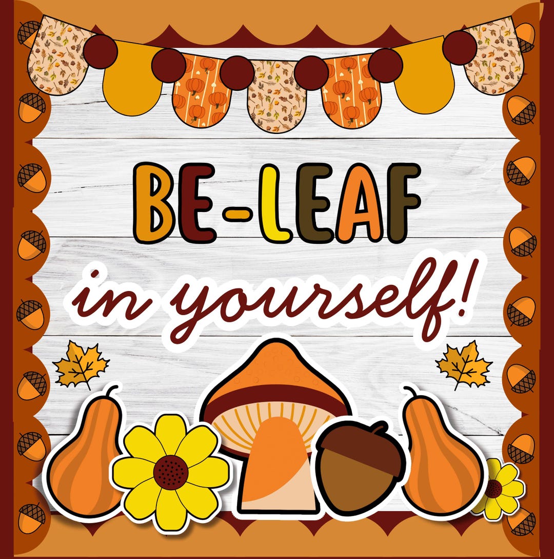 Fall Classroom Bulletin Board Kit: Autumn Decor (digital Download) - Etsy