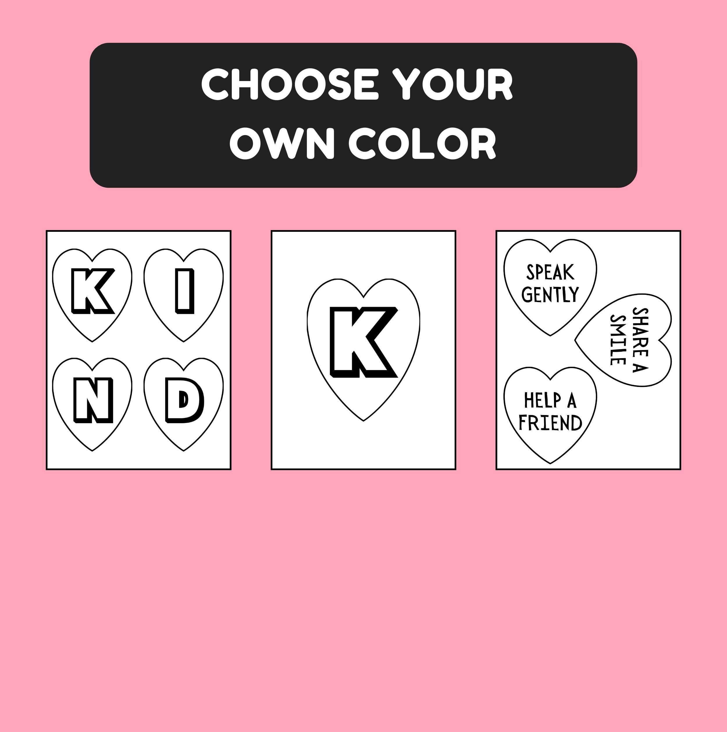 Kindness Heart Bulletin Board Kit, Valentine Alternative Classroom ...