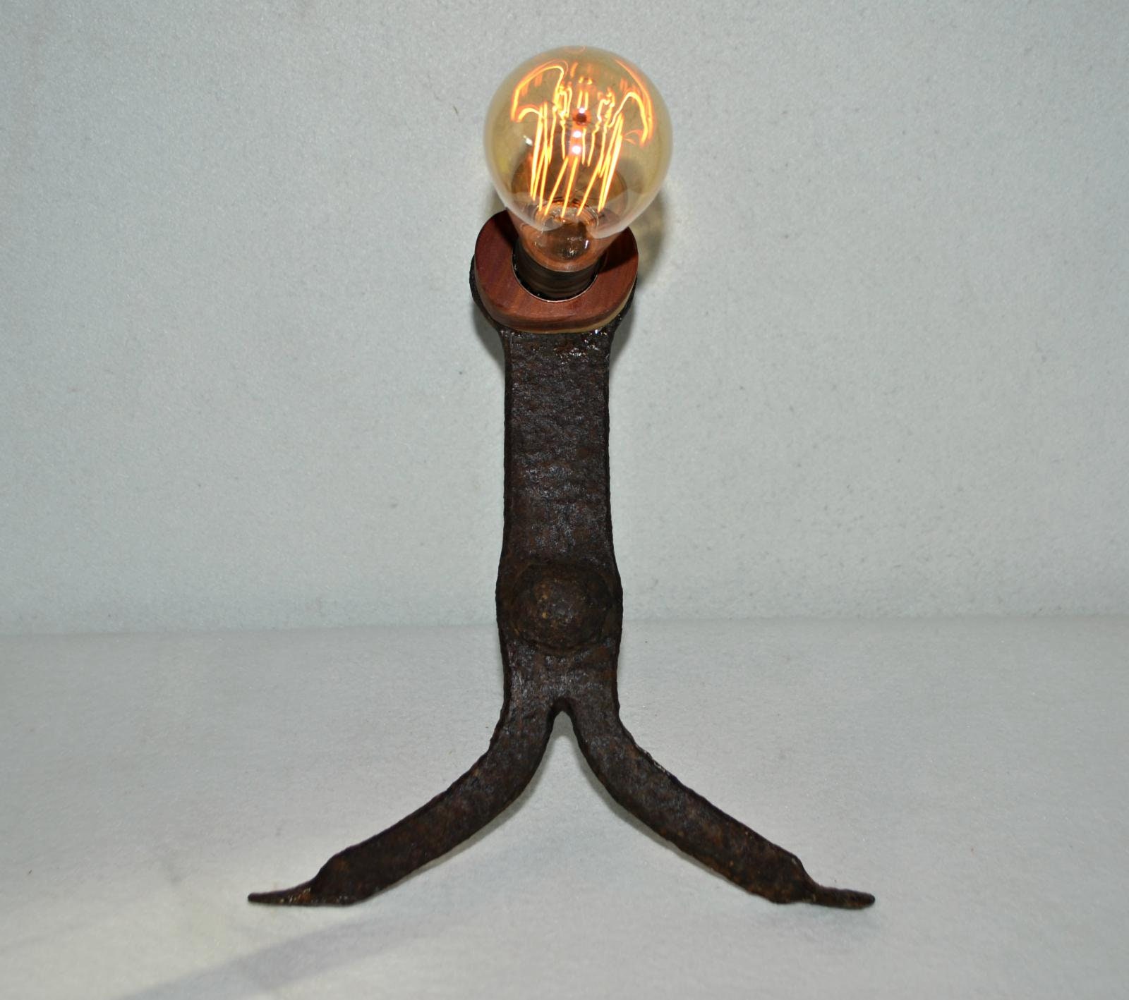 Upcycled Repurposed Rusty Plow Unique One of a Kind Lamp Light Night ...