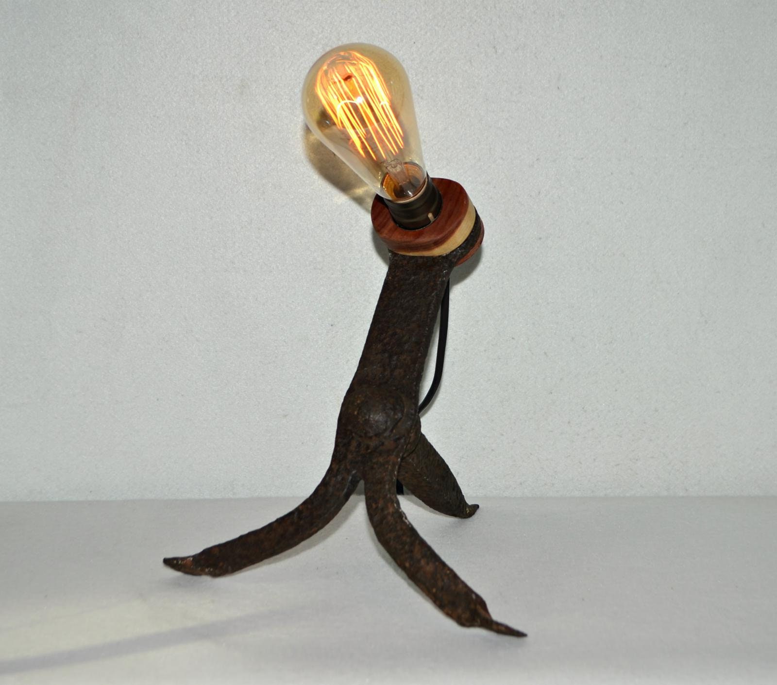 Upcycled Repurposed Rusty Plow Unique One of a Kind Lamp Light Night ...