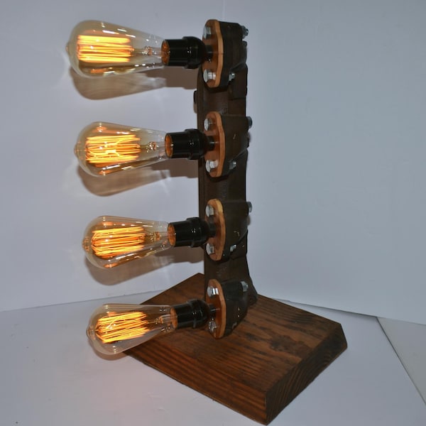 Upcycled Repurposed Meat Grinder With Wood Socket Base Vintage ...