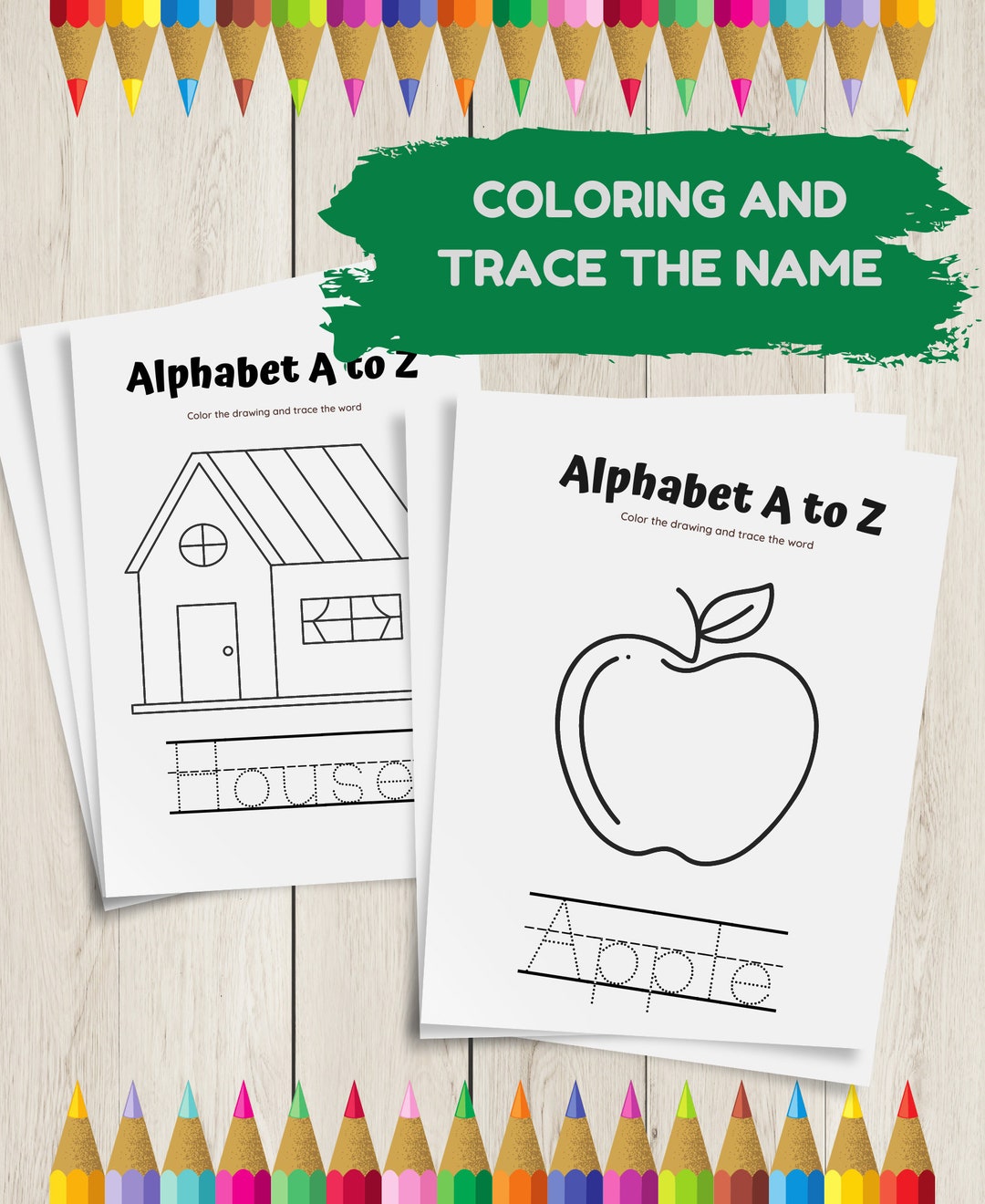 Alphabet A to Z, Kids Activities, Pages for Kids, Coloring Sheet, Kids ...