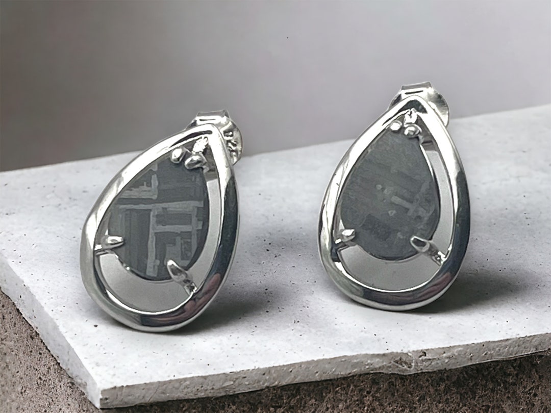 Muonionalusta Iron Meteorite Earrings Meteorite Jewelry / Space Rocks ...