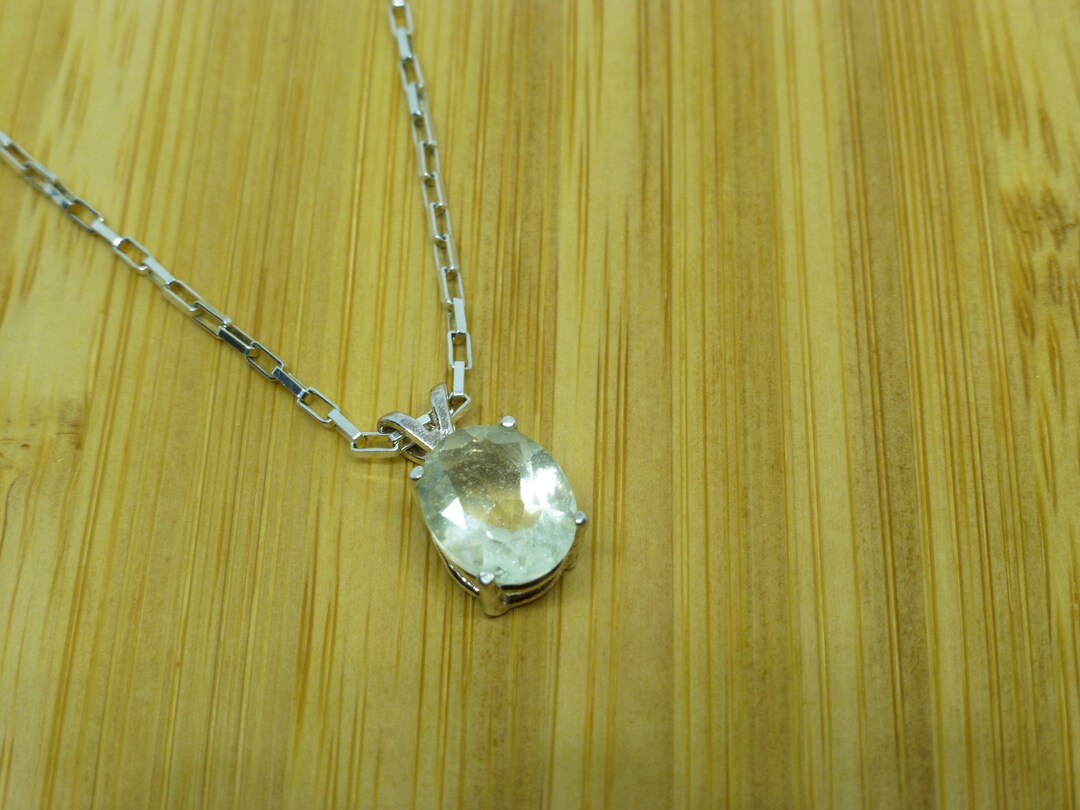 Libyan Desert Glass Sterling Silver Pendant Necklace: Meteorite Jewelry ...