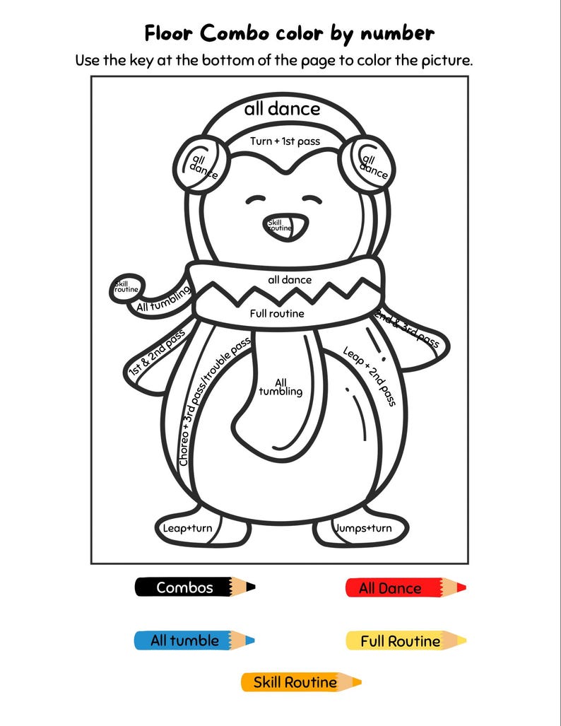 Floor Combo Color by Number - Etsy