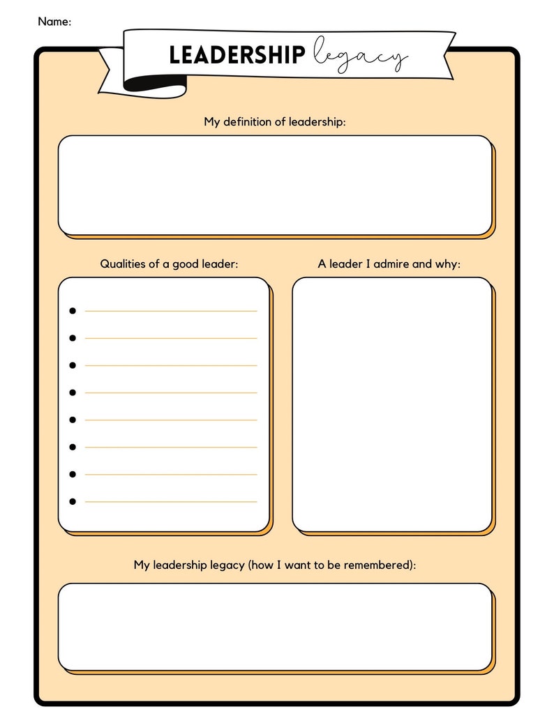 Leadership Legacy - Etsy