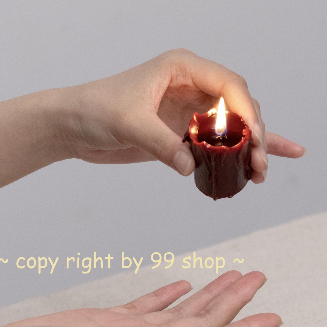 Low Temp Wax Play Candle| Half-burned Pillar Candle| Drip Candle| Low ...