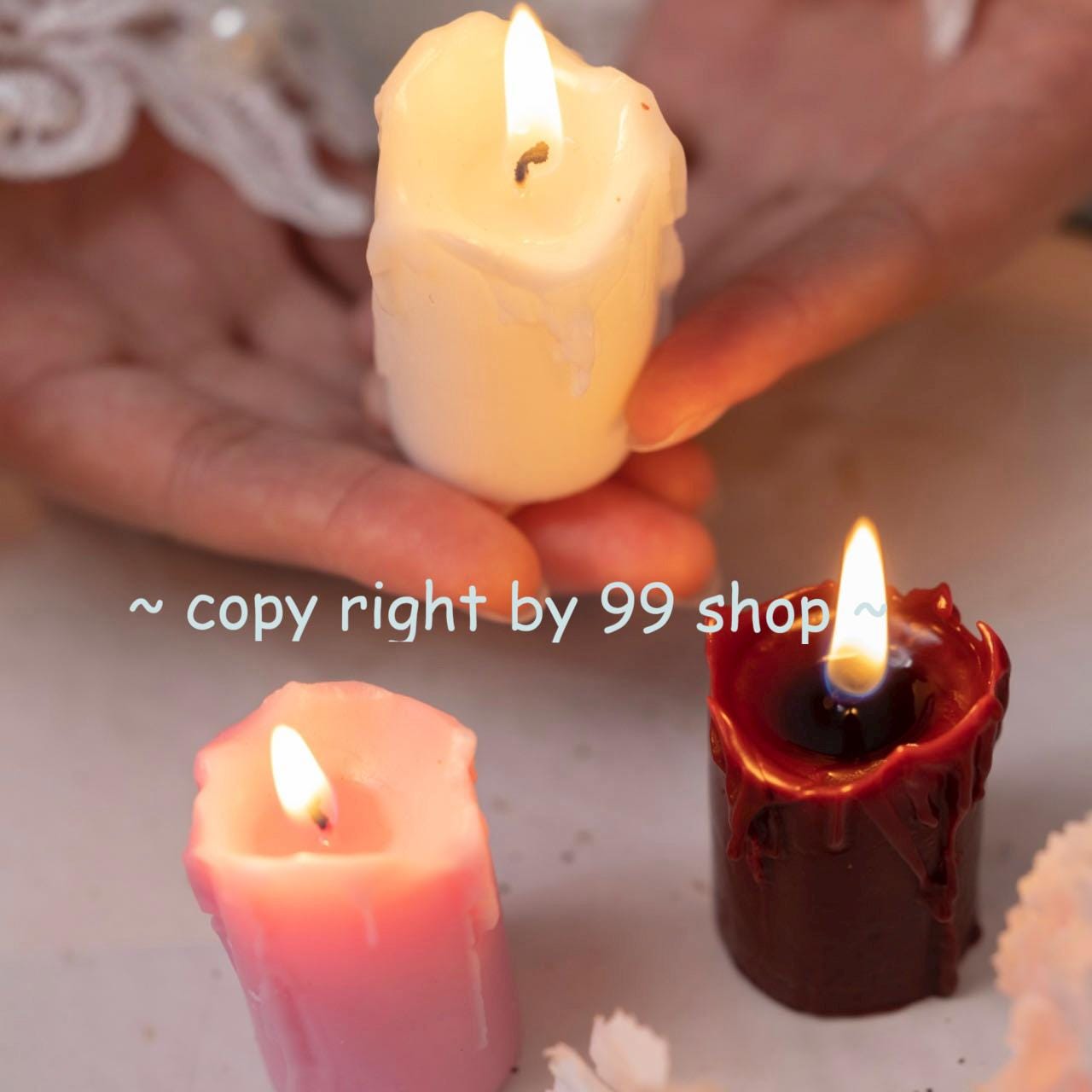 Low Temp Wax Play Candle Half-burned Shape Candle Drip Candle Low ...
