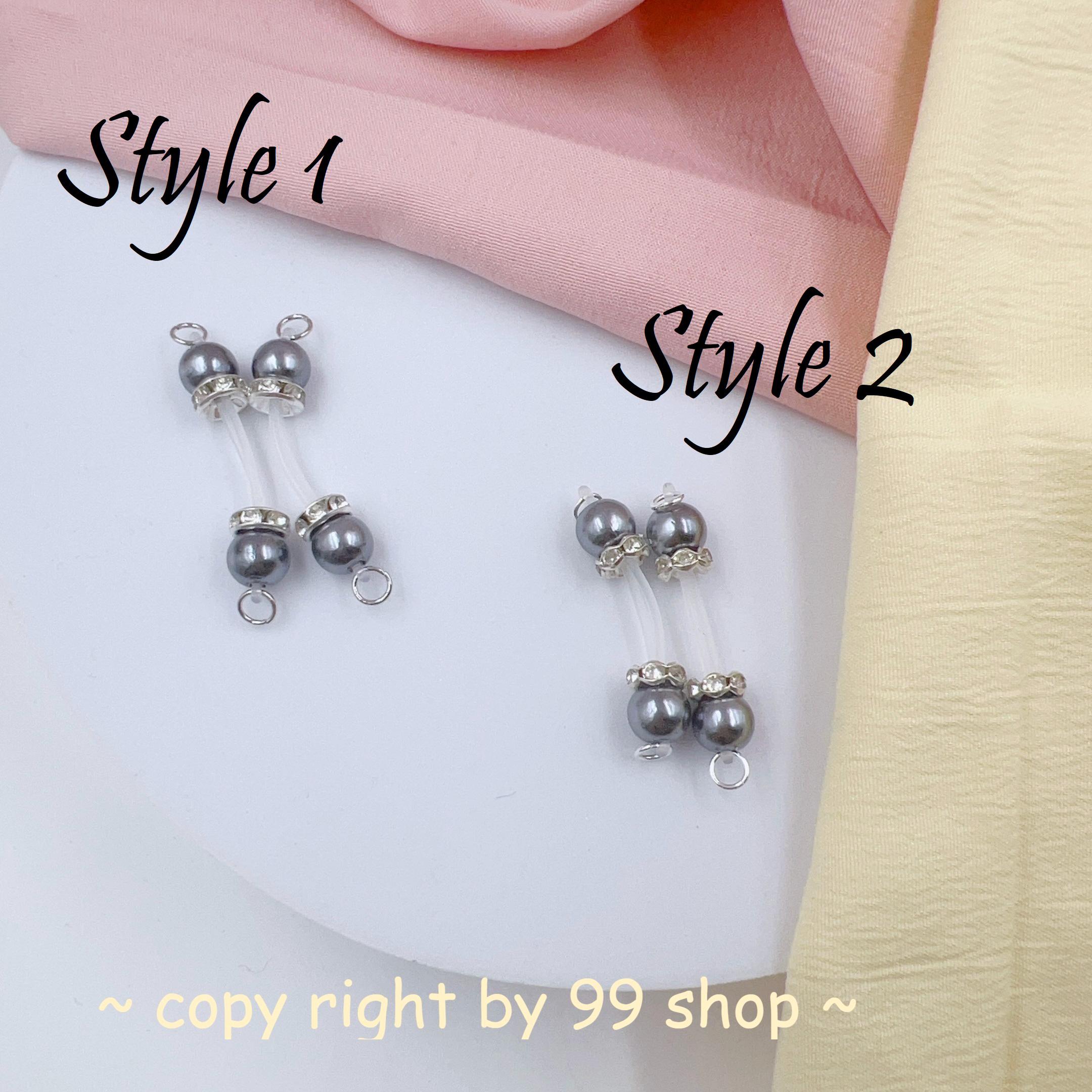 Colorful ABS Faux Pearl Fake Barbells (8mm Beads) |non Piercing Nipple ...