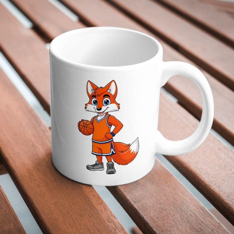 Fox Basketball Player Cartoon - 8 Character Art Vector | Fun Sports ...