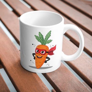 Carrot Superhero Vector Art Mascot Cartoon - 8 Fun Character ...