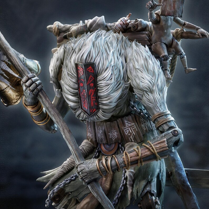 Tribal Wanderer Statue STL | Monoco Expedition Fanart, 1/6 Scale ...