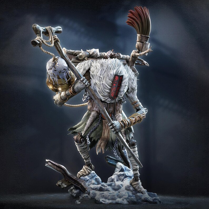 Tribal Wanderer Statue STL | Monoco Expedition Fanart, 1/6 Scale ...