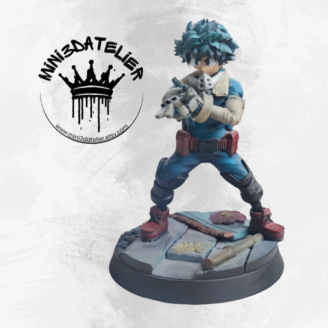 Izuku Midoriya From My Hero Academia 3d Resin Print. - Etsy UK