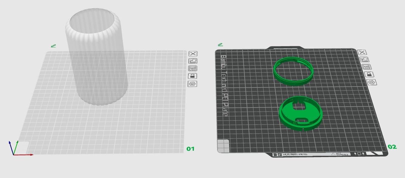 Lamp STL 3D Print File V.3, Digital Download for 3D Printing | Modern ...