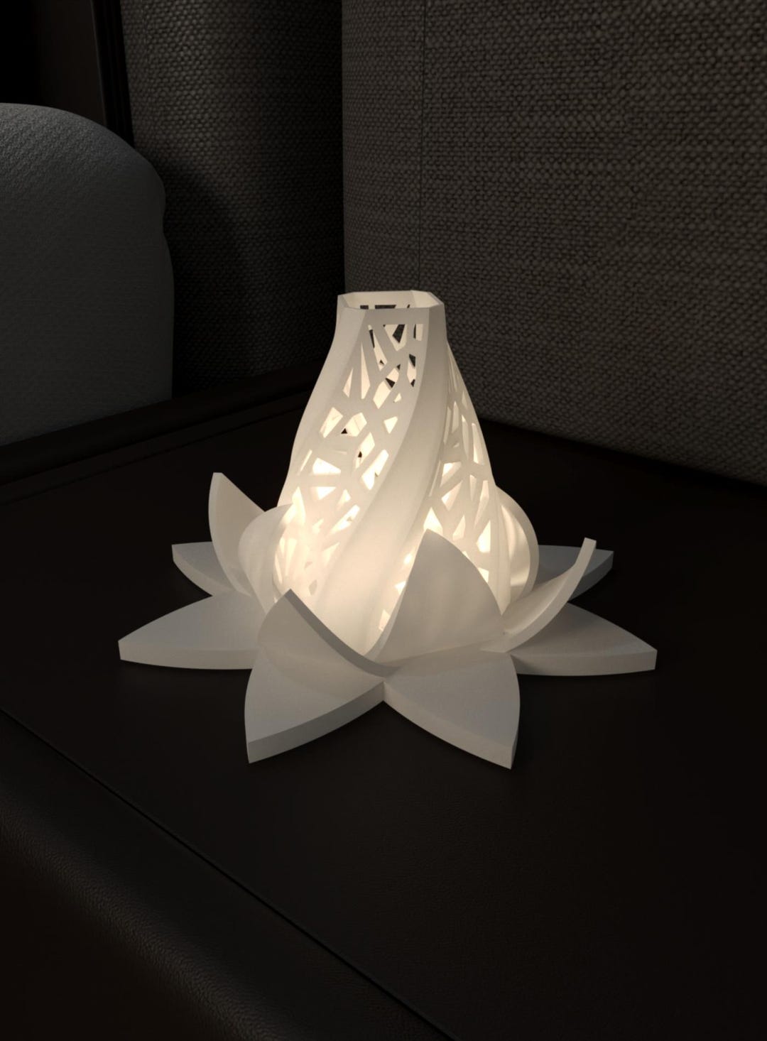 Lotus Flower Lamp STL File: 3D Print Home Decor (digital Download) - Etsy