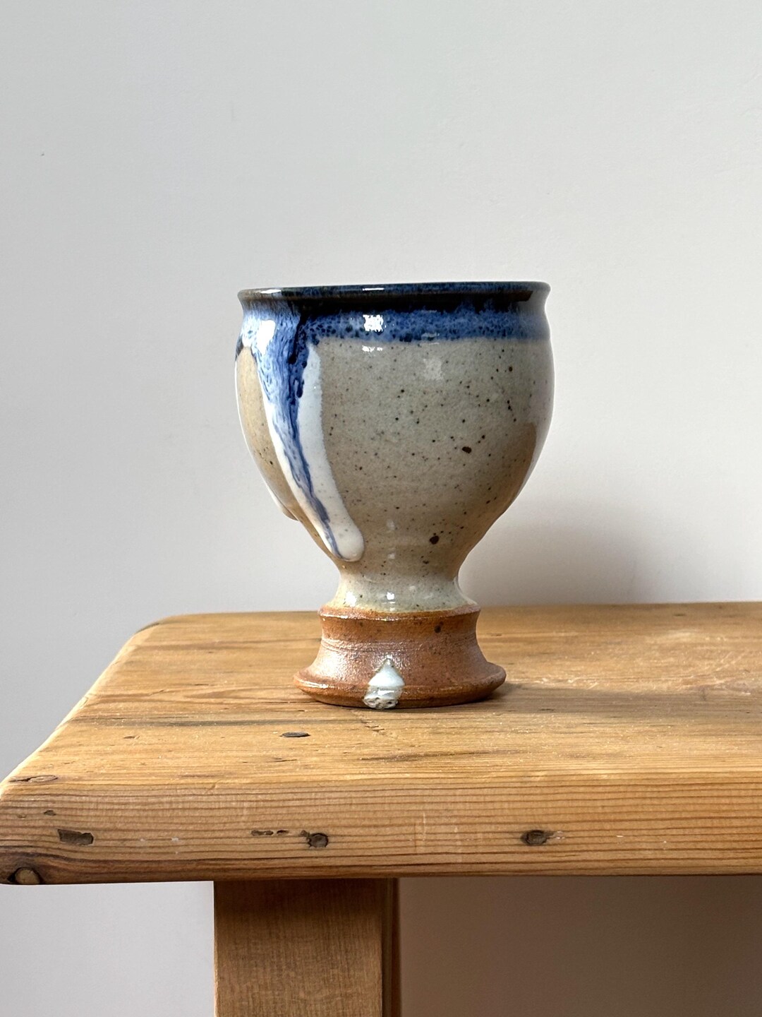 Speckled Pyrite Stoneware Chalice, Unique Piece Shaped and Glazed by ...