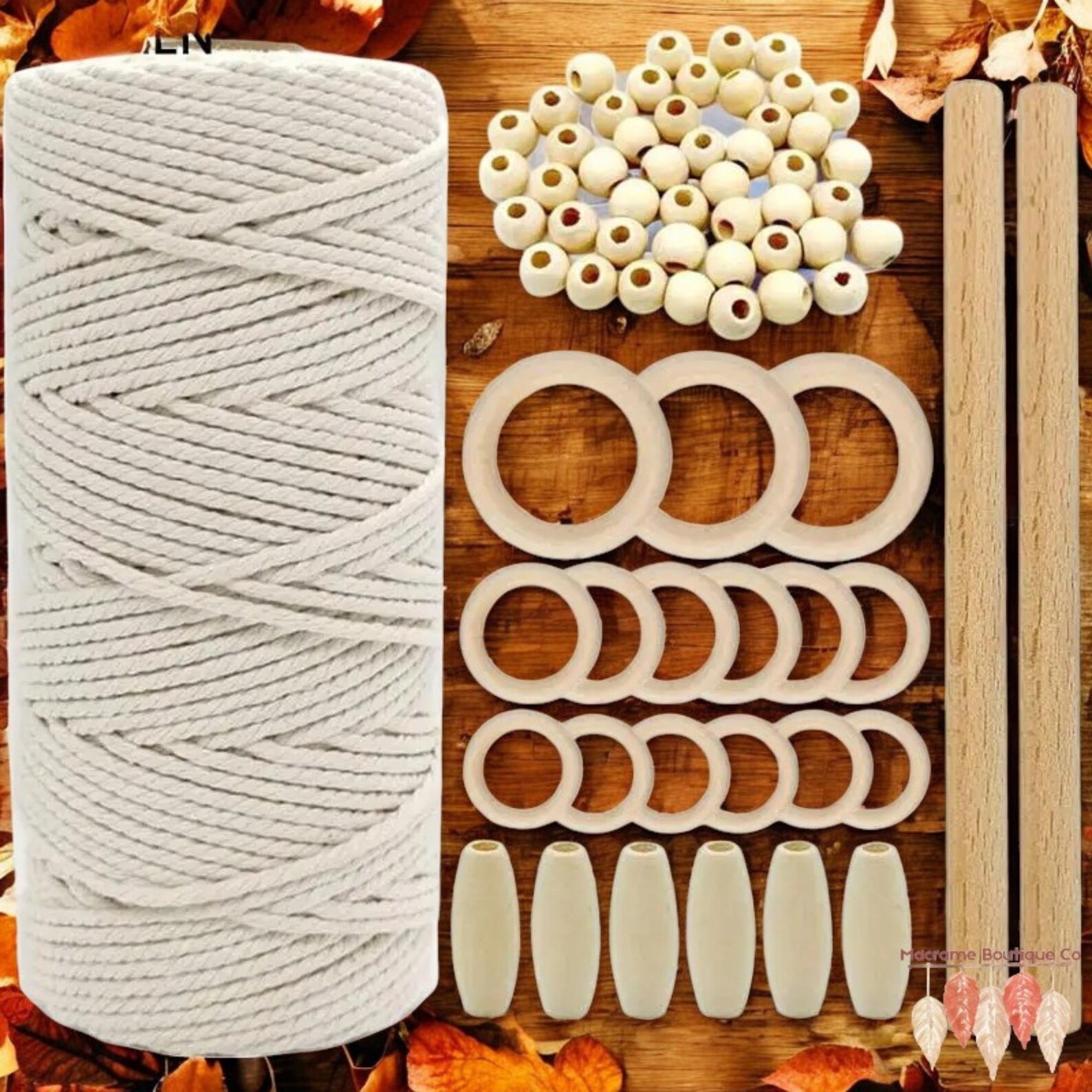 DIY Macrame Kit for Beginners | Craft Your Wall Hanging E Rustic Art | Complete Supplies ...