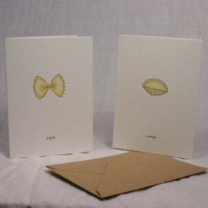 A Box of 6 Cards of Pasta We All Love. - Etsy