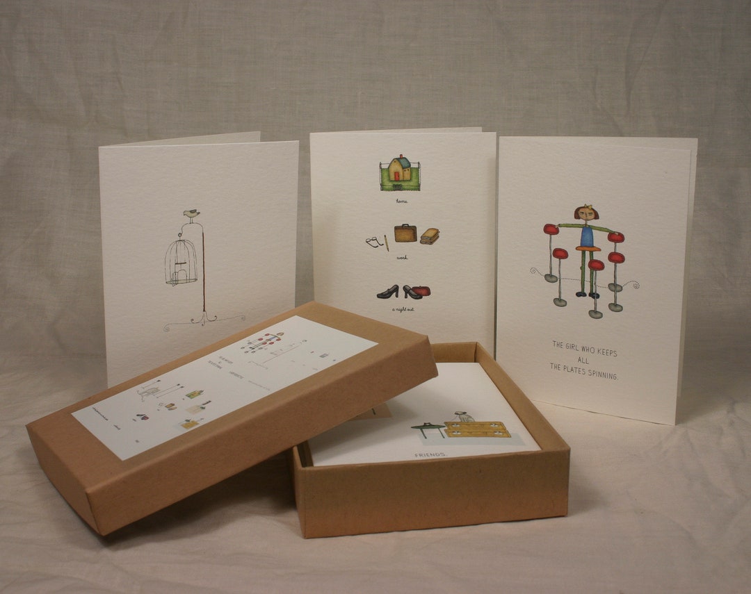 A New Box of 6 Cards: This Modern Life. - Etsy