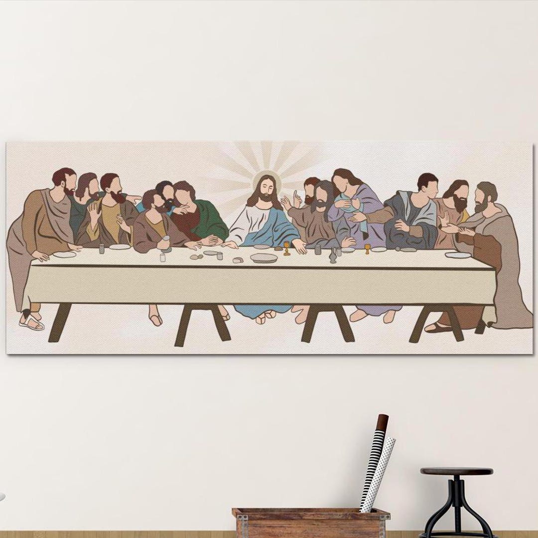 Last Supper Wall Art, Large Last Supper Wall Art, Christian Art ...