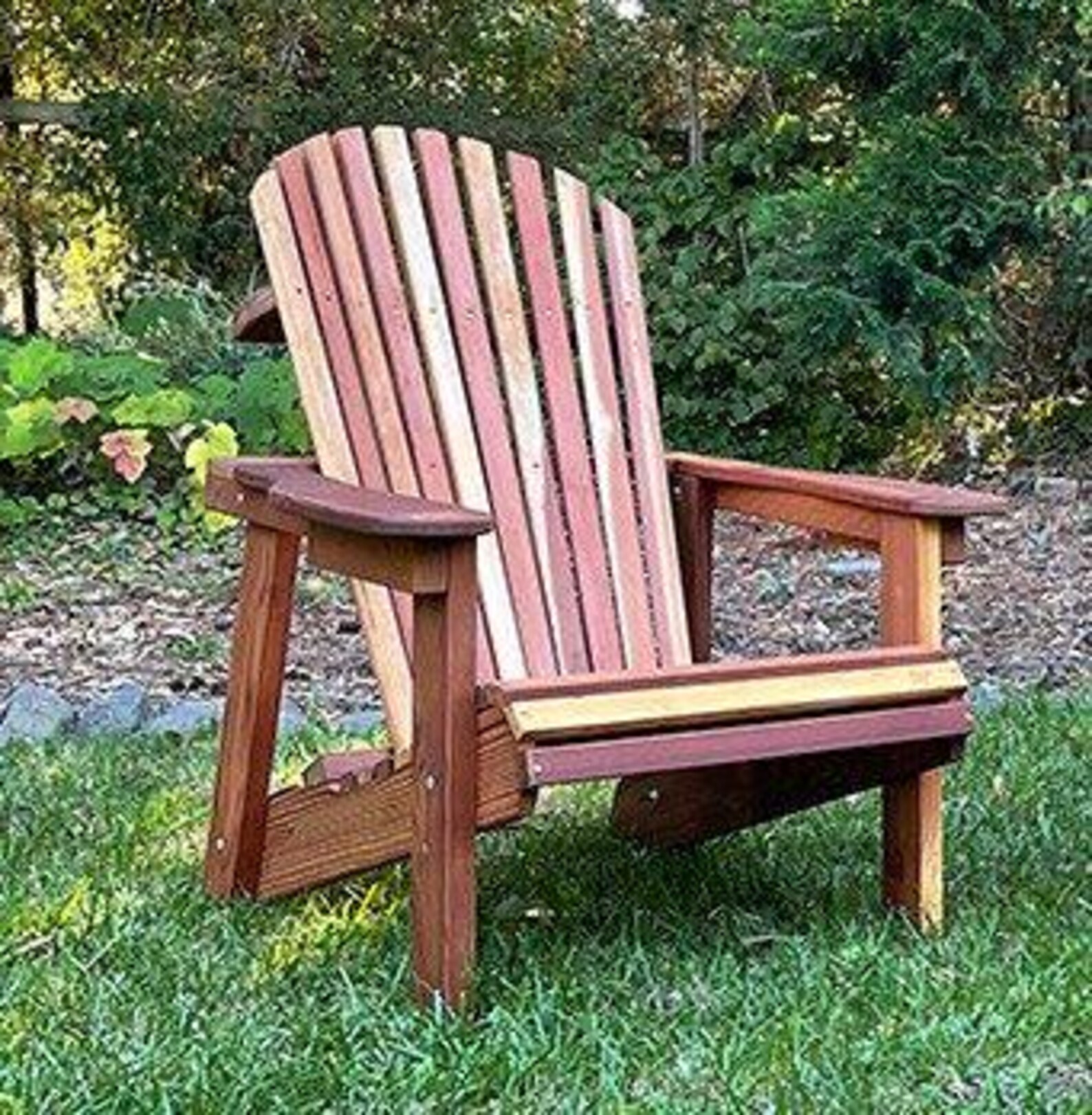Handcrafted Redwood Adirondack Chair – Indoor/outdoor Comfort - Etsy