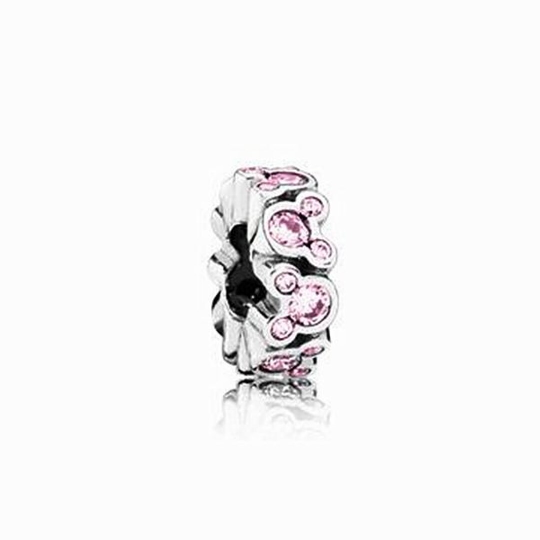 Pandora Mickey All Around Spacer Pink Cz - Etsy