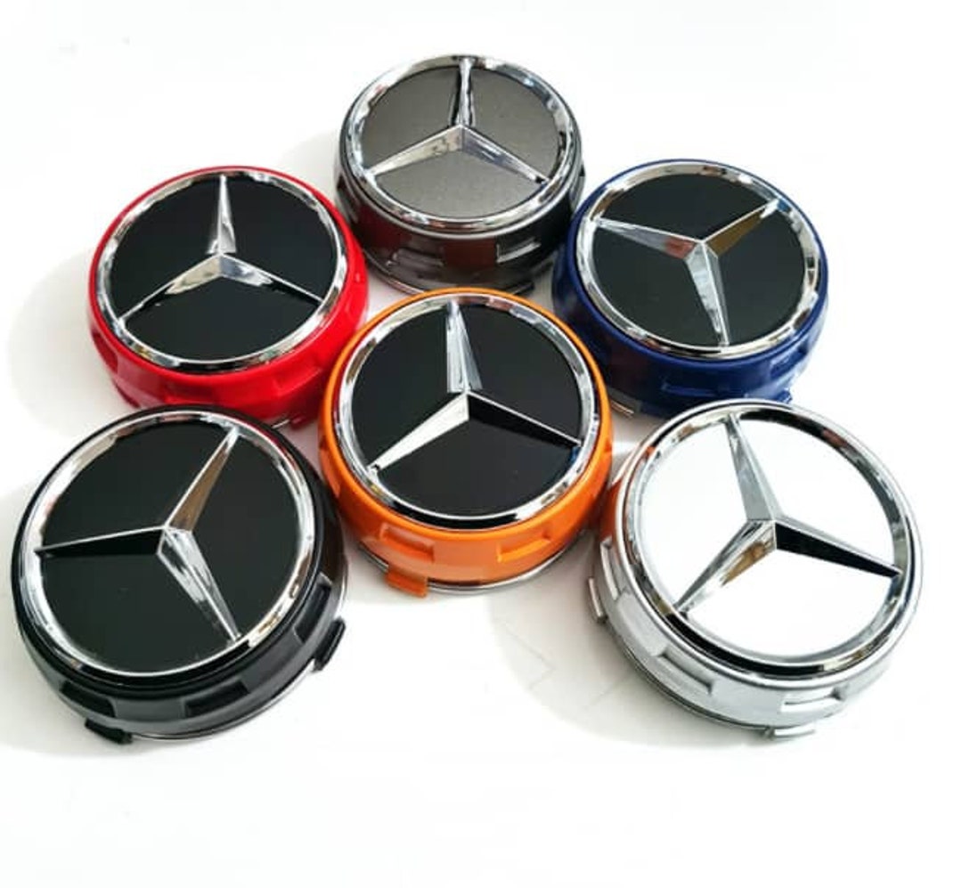 4x New Mercedes Benz AMG Alloy Wheel Centre Hubs Caps Center Cap 75mm ...