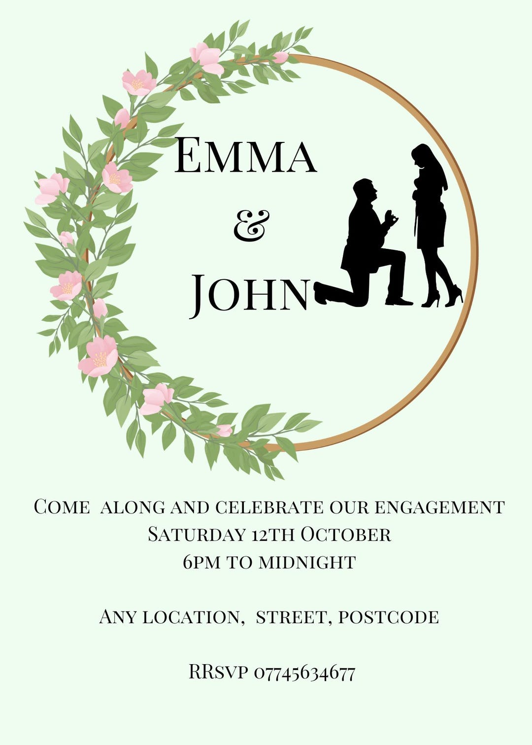 Celebrate Love: Floral Engagement Party Invitations - Etsy