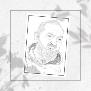 Padre Pio Catholic Coloring Page Printable Christian Coloring Book ...