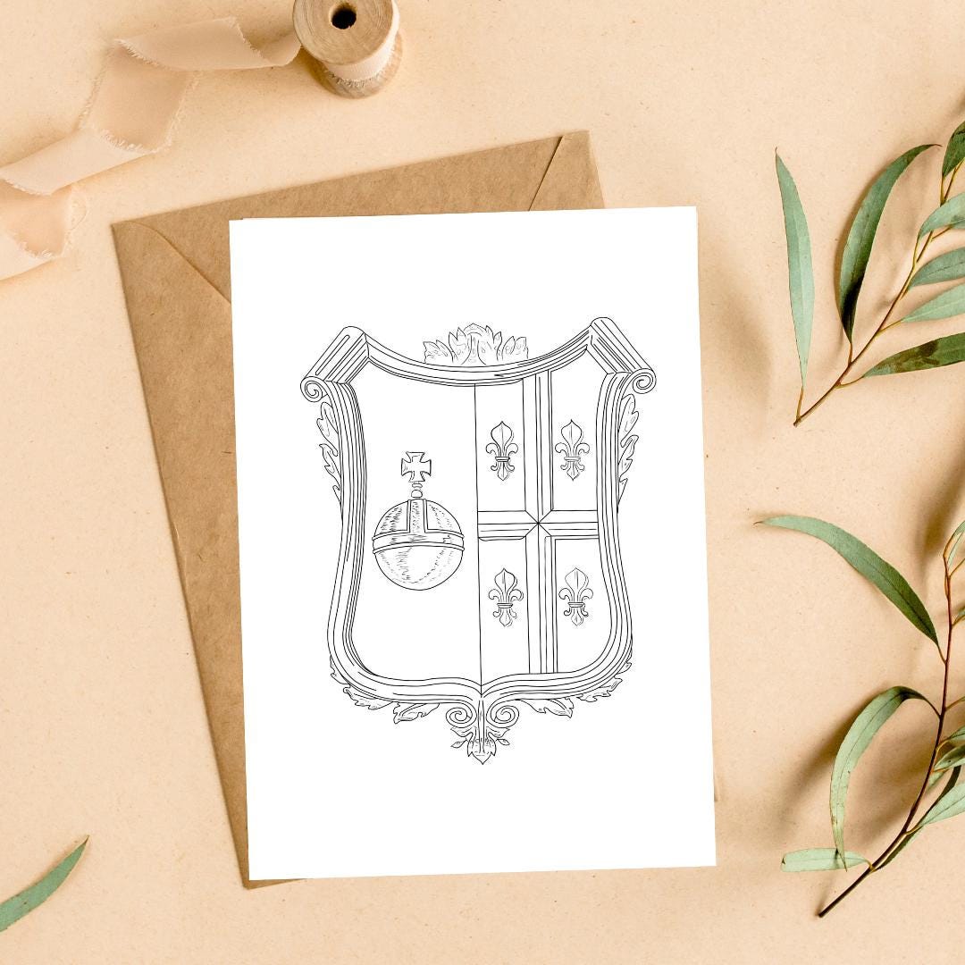 ICKSP Crest | Catholic Coloring Page | Printable Christian Coloring ...