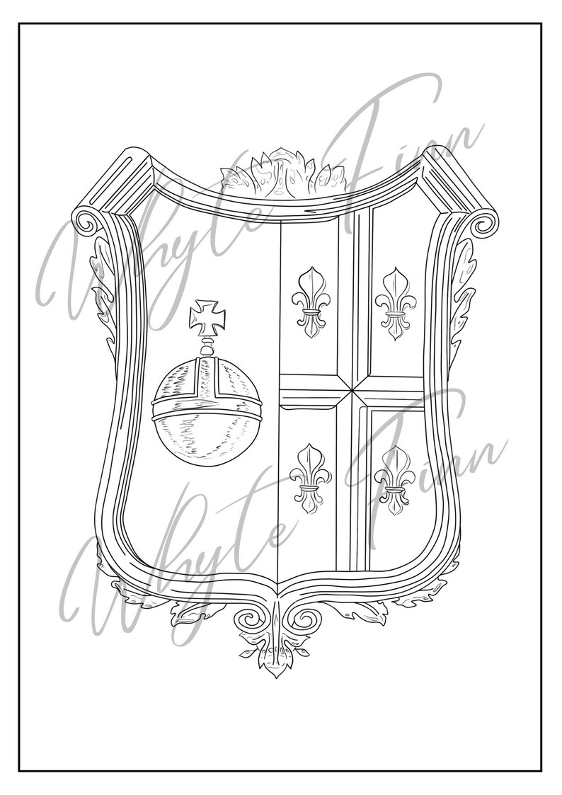 ICKSP Crest | Catholic Coloring Page | Printable Christian Coloring ...