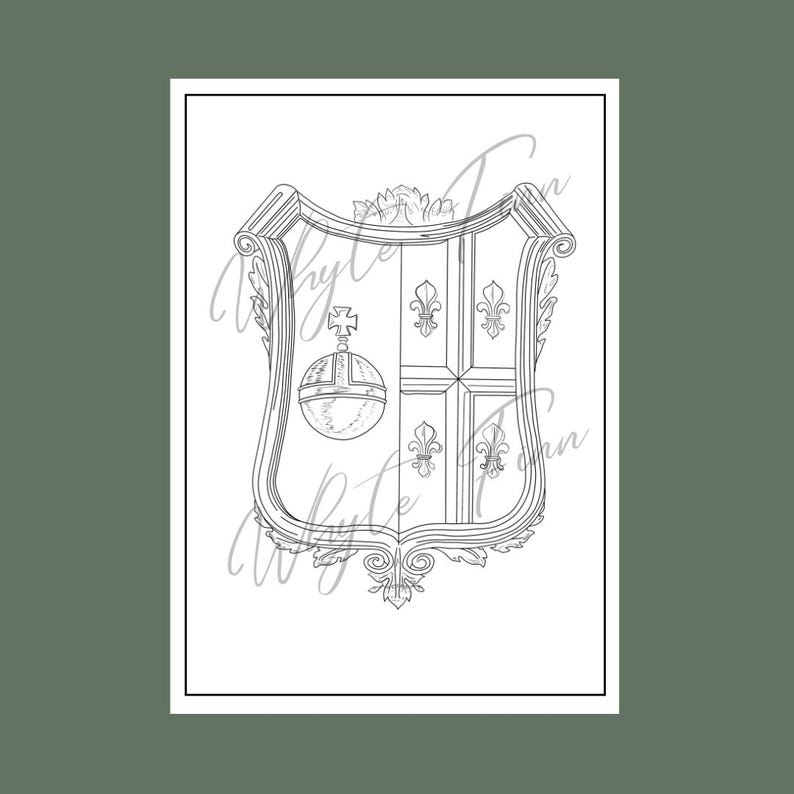 ICKSP Crest | Catholic Coloring Page | Printable Christian Coloring ...