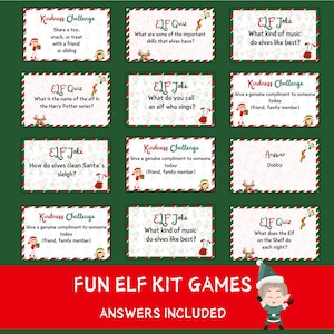 25 Printable Elf Games Perfect for the Holidays, Elf Jokes, Elf ...