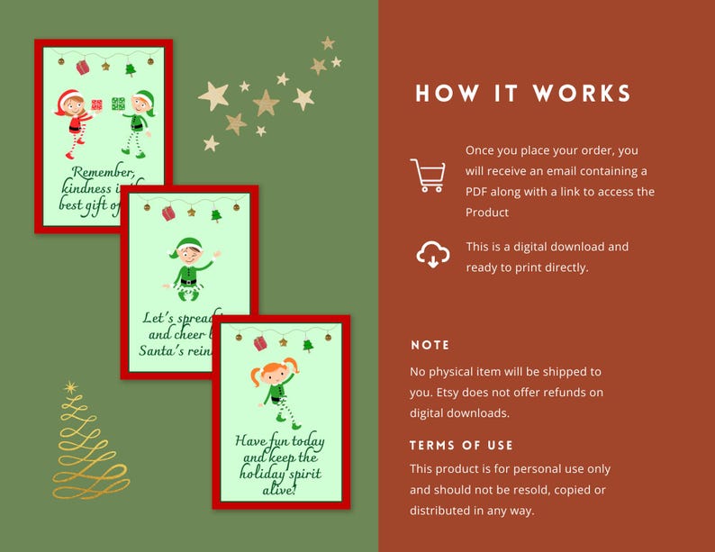 Printable Christmas Elf Lunchbox Notes for Kids | Fun Notes From Elf ...