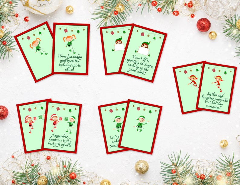 Printable Christmas Elf Lunchbox Notes for Kids | Fun Notes From Elf ...