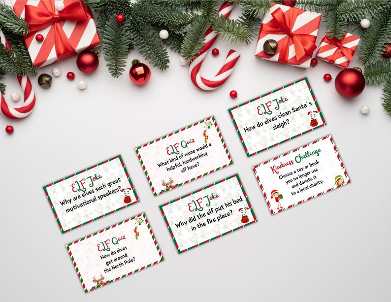25 Printable Elf Games Perfect for the Holidays, Elf Jokes, Elf ...