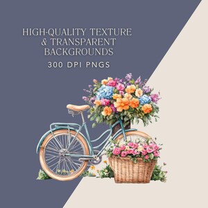 Flower Market Clipart: Watercolor Florist Stand, Spring Blooms (PNG ...