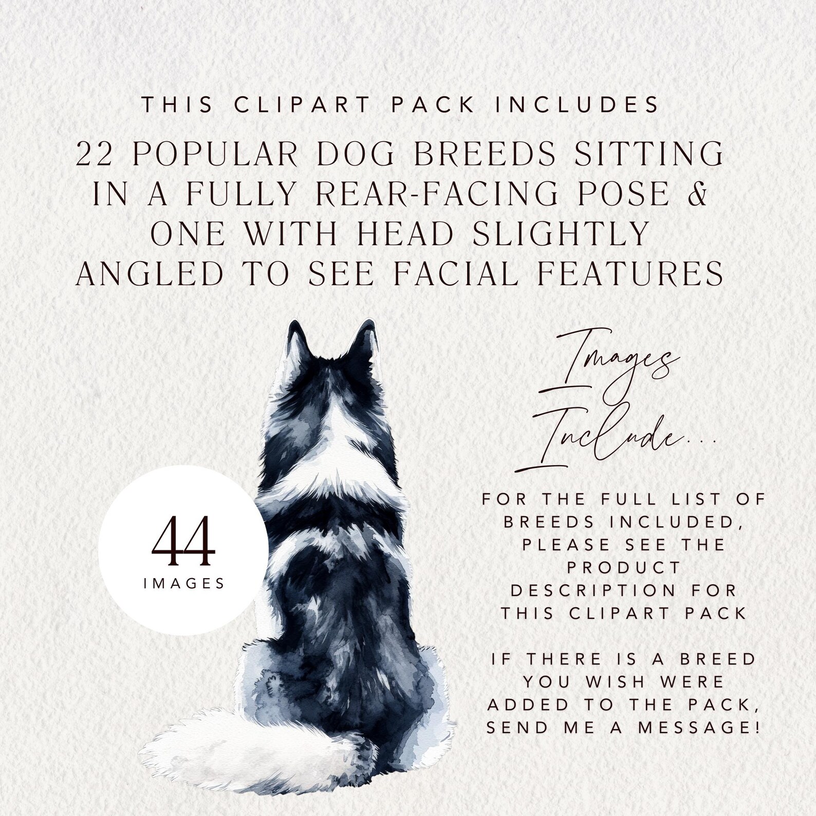 Dog Clipart From Back Featuring Rear Sitting Dogs, Full Back View ...