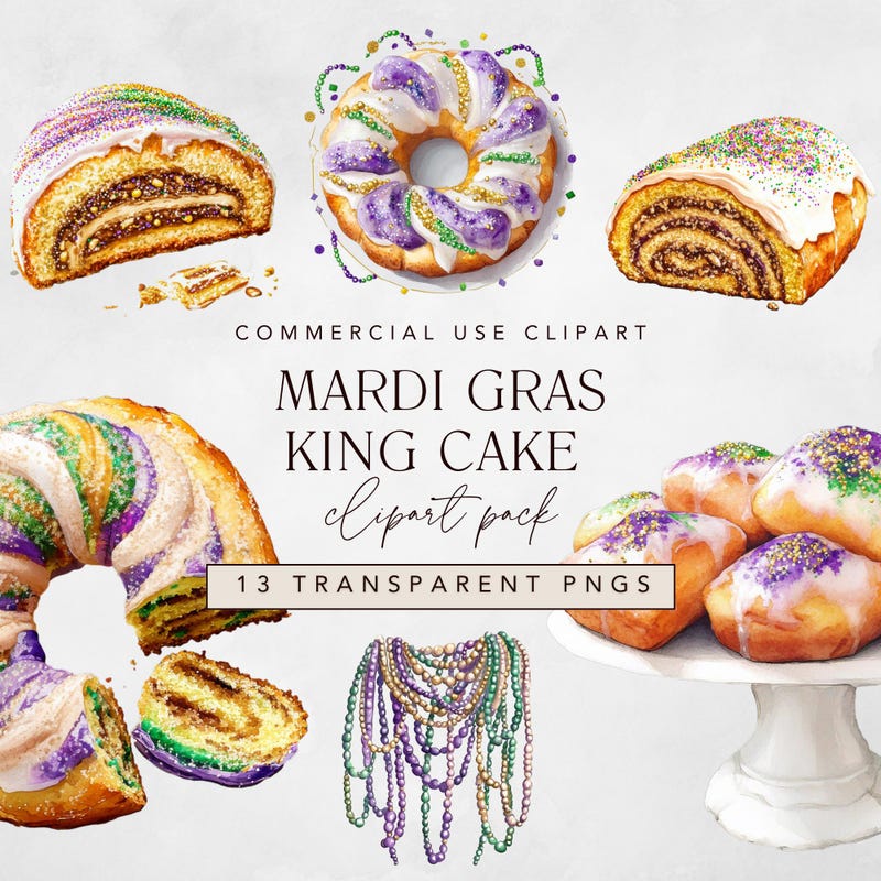 King Cake Dtf Designs - Etsy