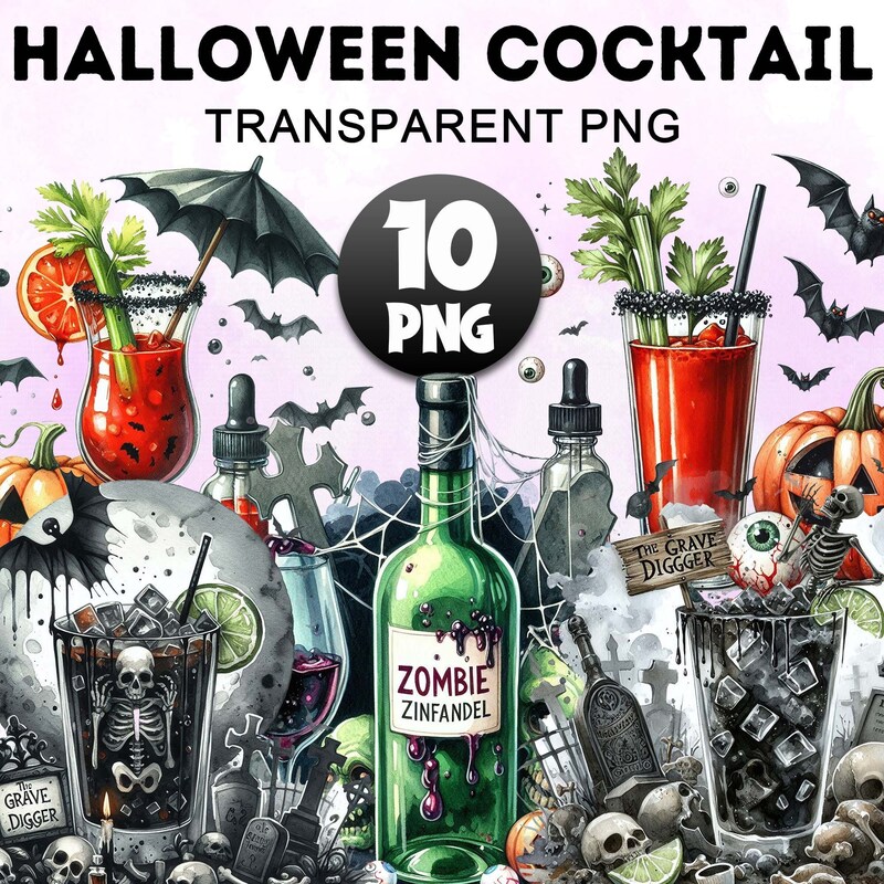 Halloween Cocktail - Etsy