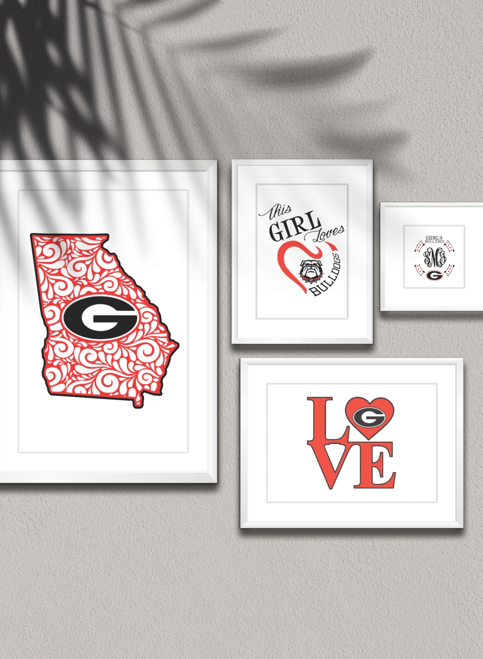Georgia Bulldogs Digital Art | UGA Football Printable | Game Day Wall ...