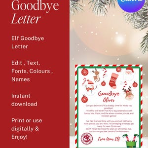 Editable Christmas Elf Welcome Letter Template, Elf Letter Bundle, Elf ...