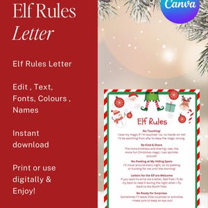 Editable Christmas Elf Welcome Letter Template, Elf Letter Bundle, Elf ...